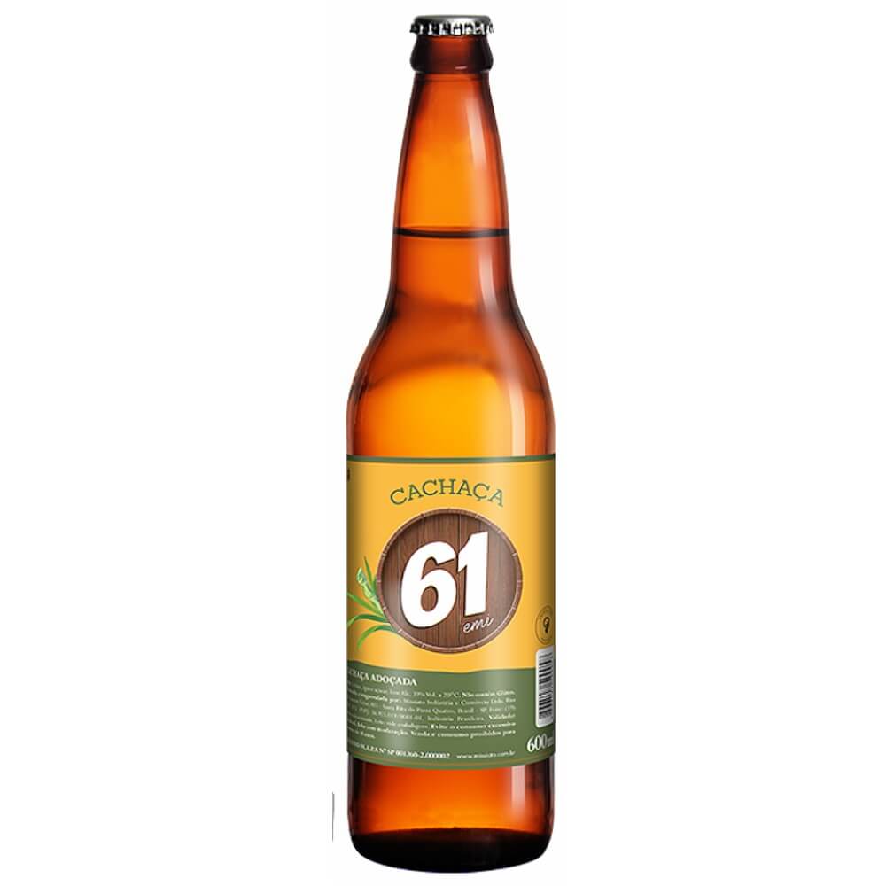 Kit 12 Cachaça Caninha 61 Vidro 600ml | Coimbra Eletro - Mais Coimbra