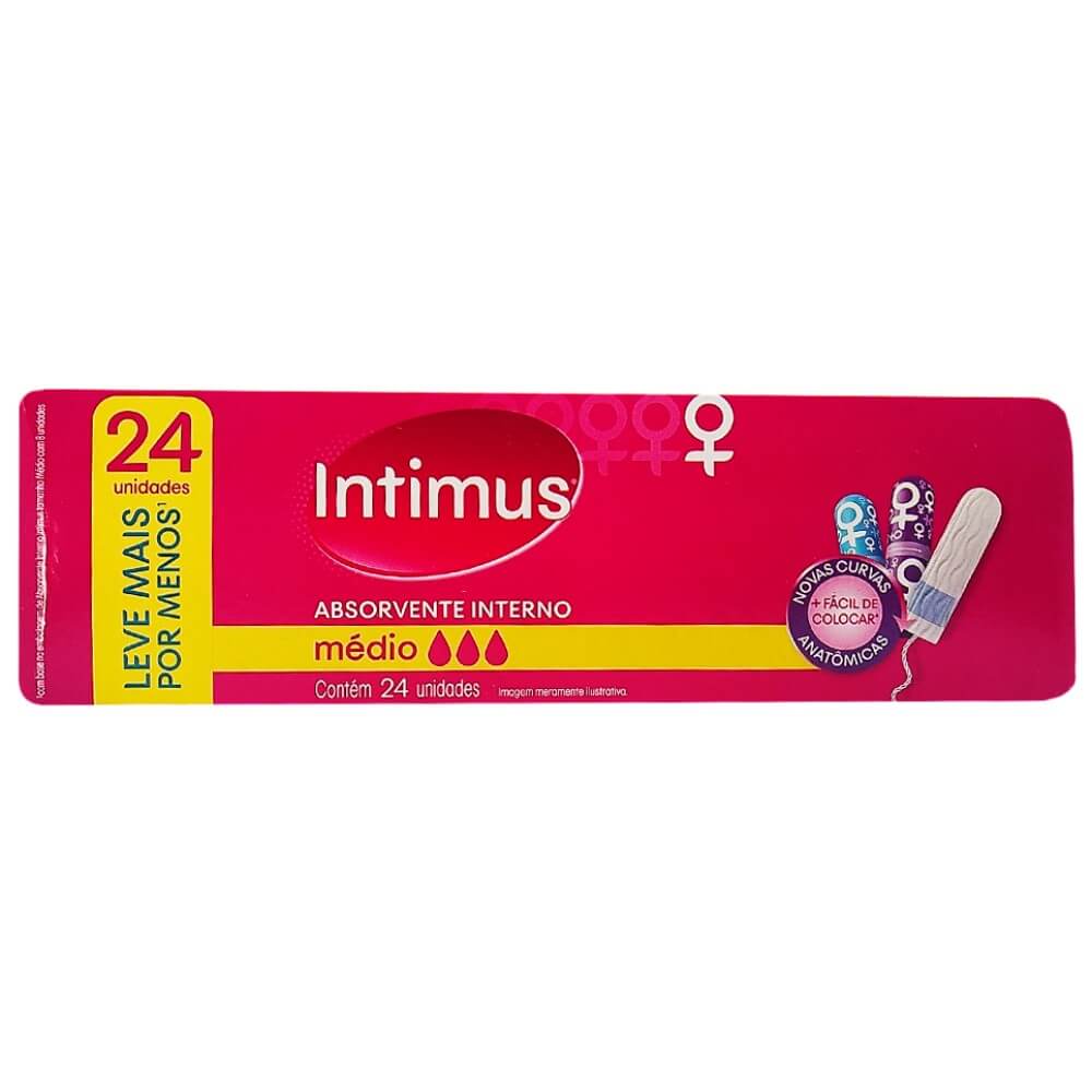 Absorvente Interno Intimus Médio 24 Unidades | Coimbra Eletro - Mais ...