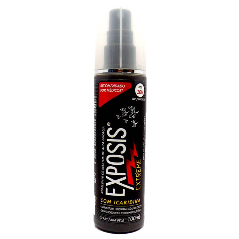 Repelente Spray Exposis Extreme Infantil e Adulto Sem Perfume 100ml ...
