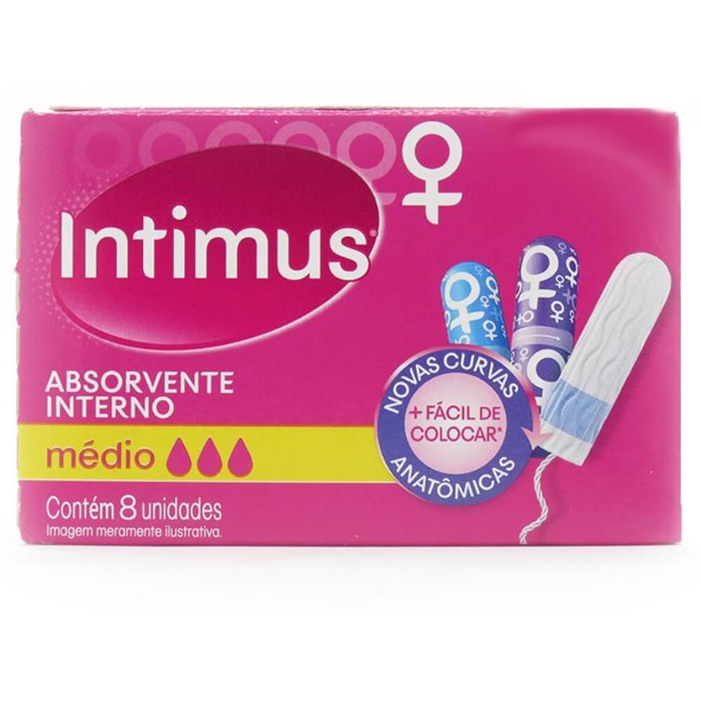 Absorvente Interno Intimus Médio Com 8 Unidades | Coimbra Eletro - Mais ...