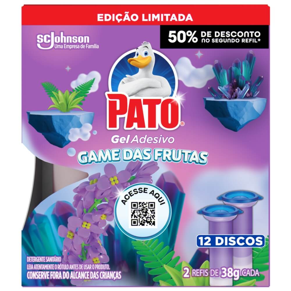 Kit 3 Gel Adesivo Pato Game das Frutas 2 Refil 38g | Coimbra Eletro ...